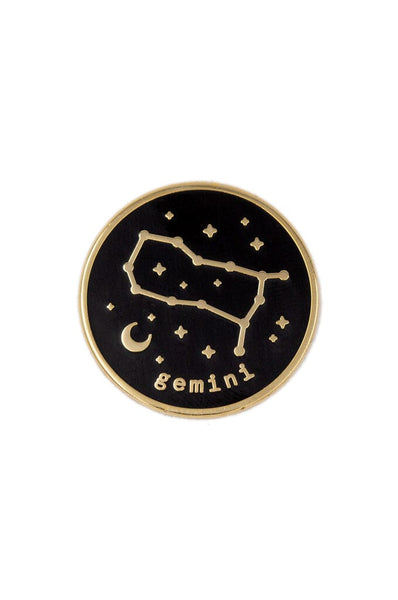 Gemini Zodiac Enamel Pin | Shop Noctex Pins and Patches