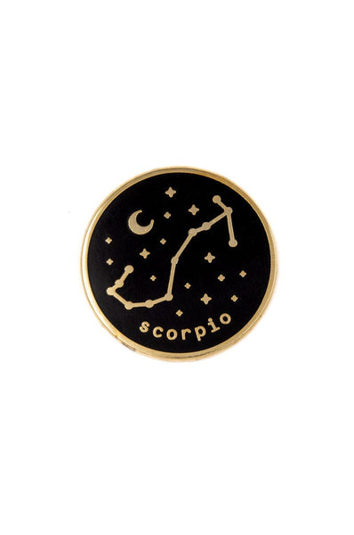 Scorpio Zodiac Enamel Pin | Shop Noctex Pins and Patches